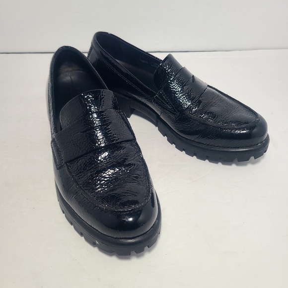 Ecco | Shoes | Ecco Modtray Womens Leather Penny Loafer 7 75 Black ...